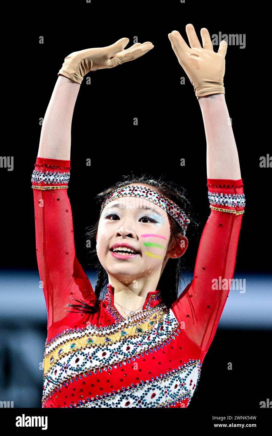 Yu-Feng TSAI (TPE), during Exhibition Gala, at the ISU World Junior ...