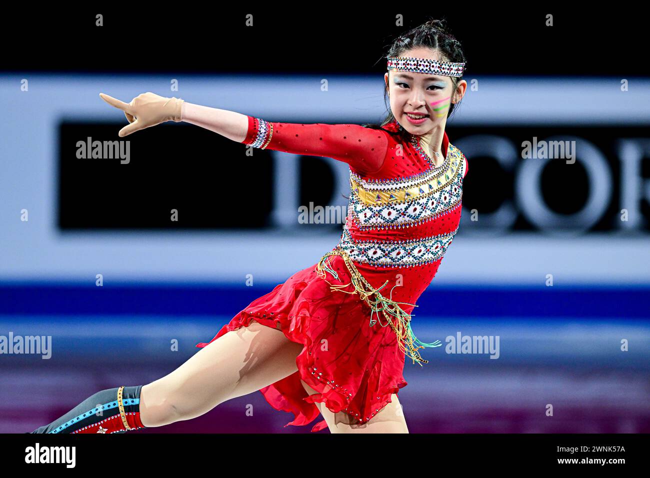 Yu-Feng TSAI (TPE), during Exhibition Gala, at the ISU World Junior ...