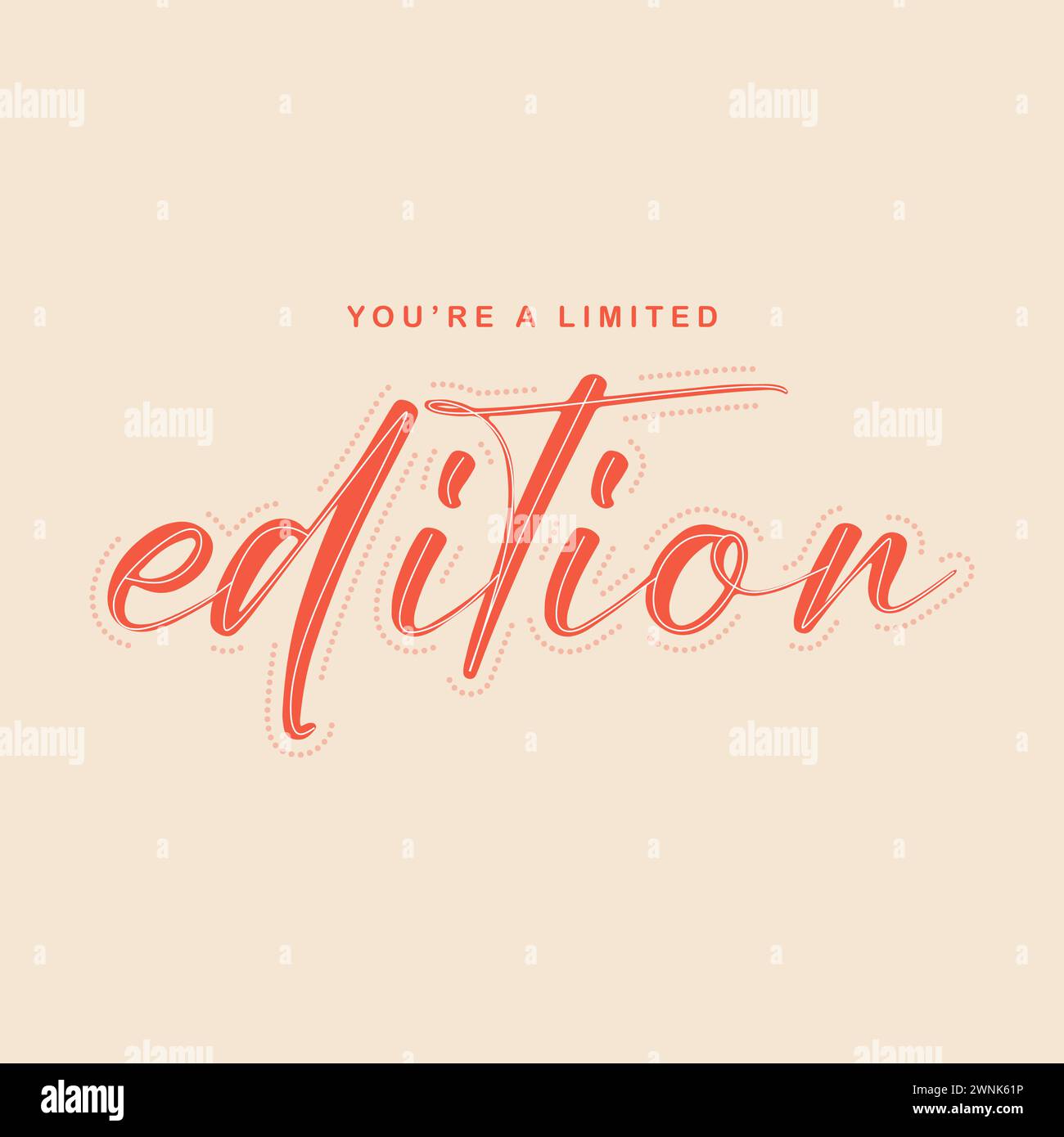 Limited edition handwritten Stock Vector Images - Alamy