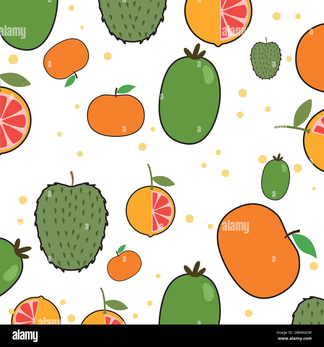 Colored fruit icons Pattern background Vector Stock Vector Image & Art ...
