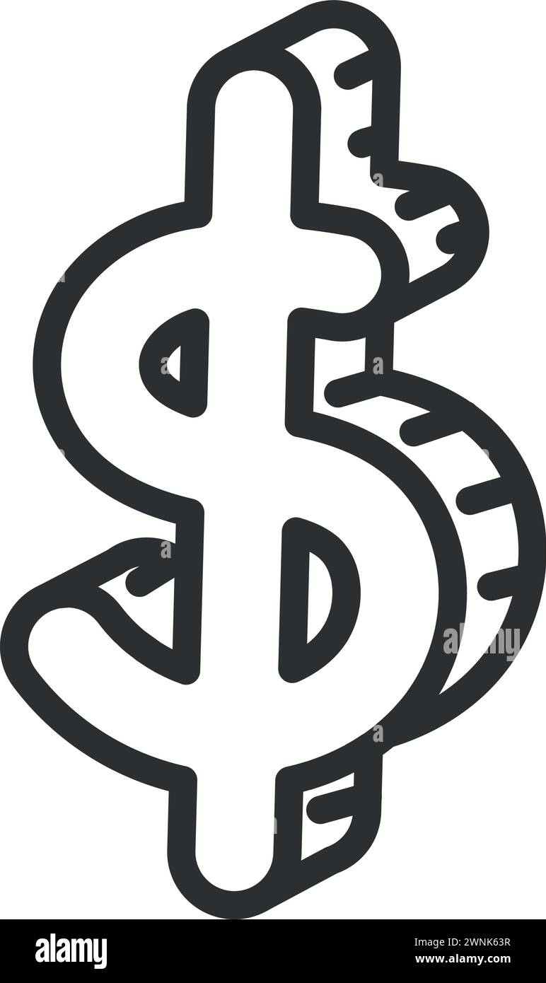 dollar sign sketch icon Hand Draw Vector Stock Vector Image & Art - Alamy