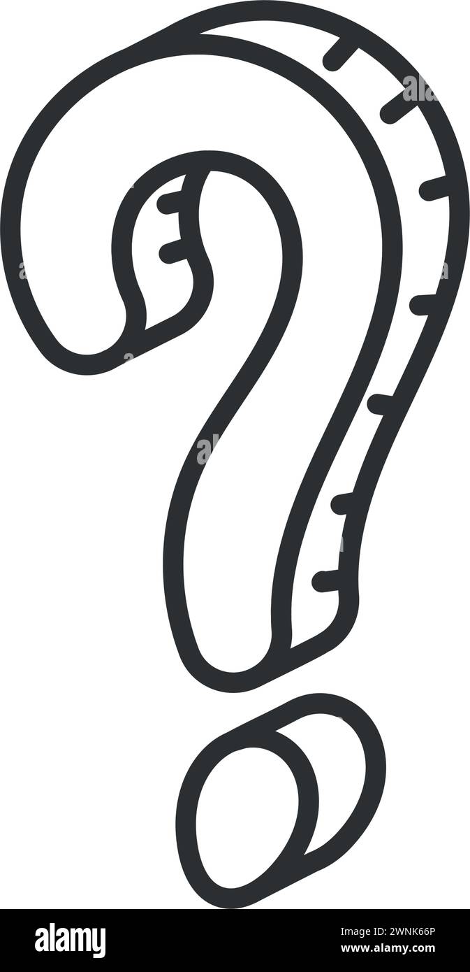 question mark sketch icon Hand Draw Vector Stock Vector Image & Art - Alamy