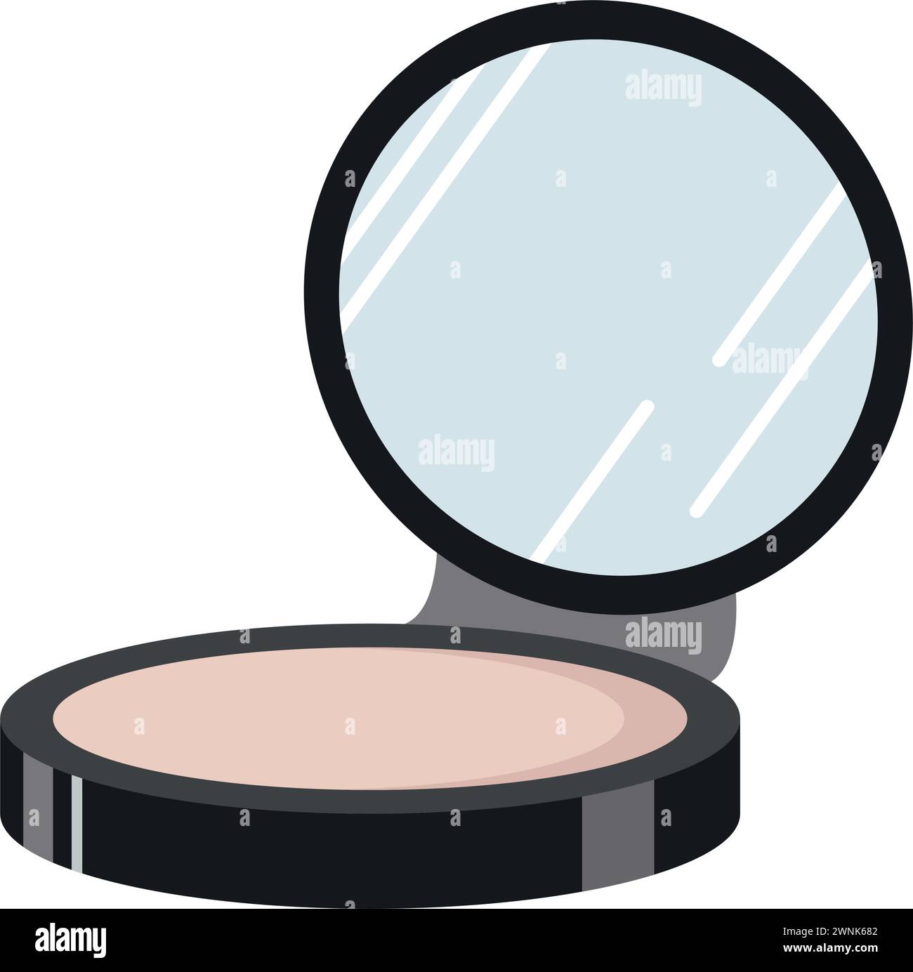 Foundation powder isolated Stock Vector Images - Alamy