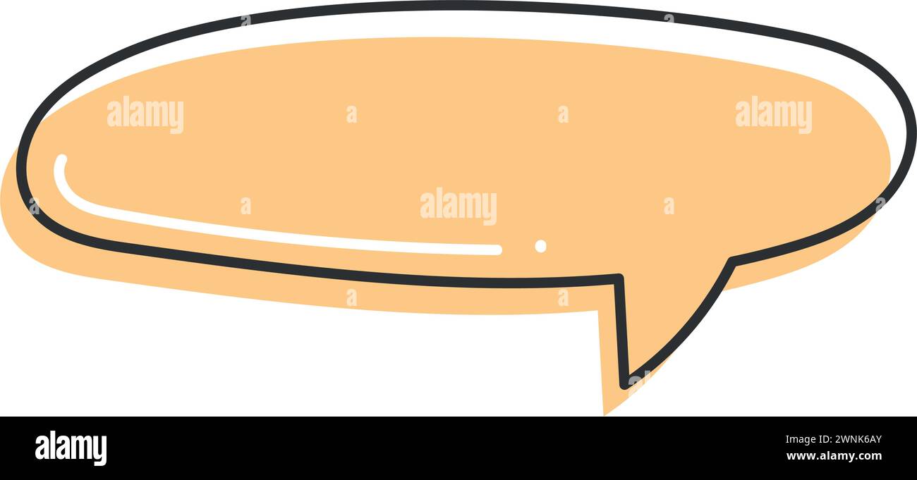 Comic bubble chat sketch icon Hand Draw Vector Stock Vector Image & Art - Alamy