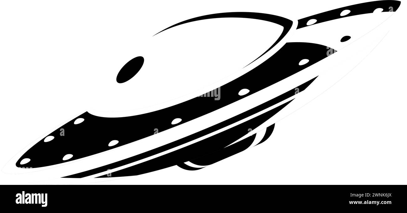 Colored ufo spaceship icon Vector Stock Vector Image & Art - Alamy