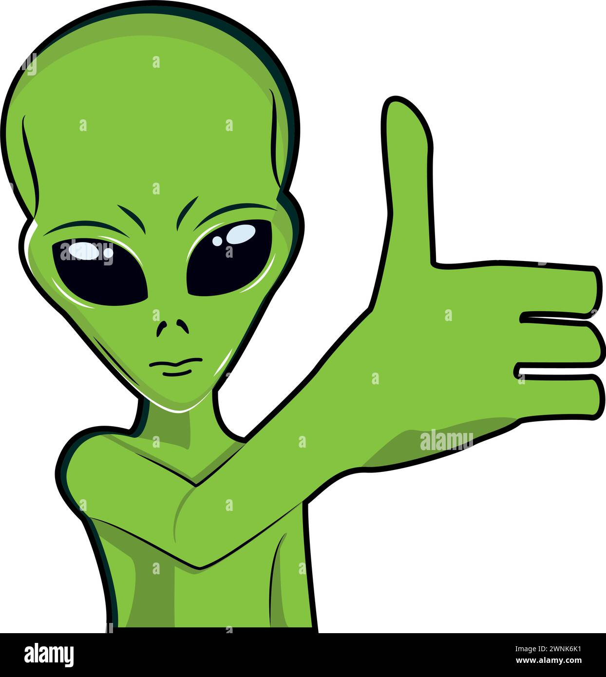 Cute happy alien child Stock Vector Images - Alamy