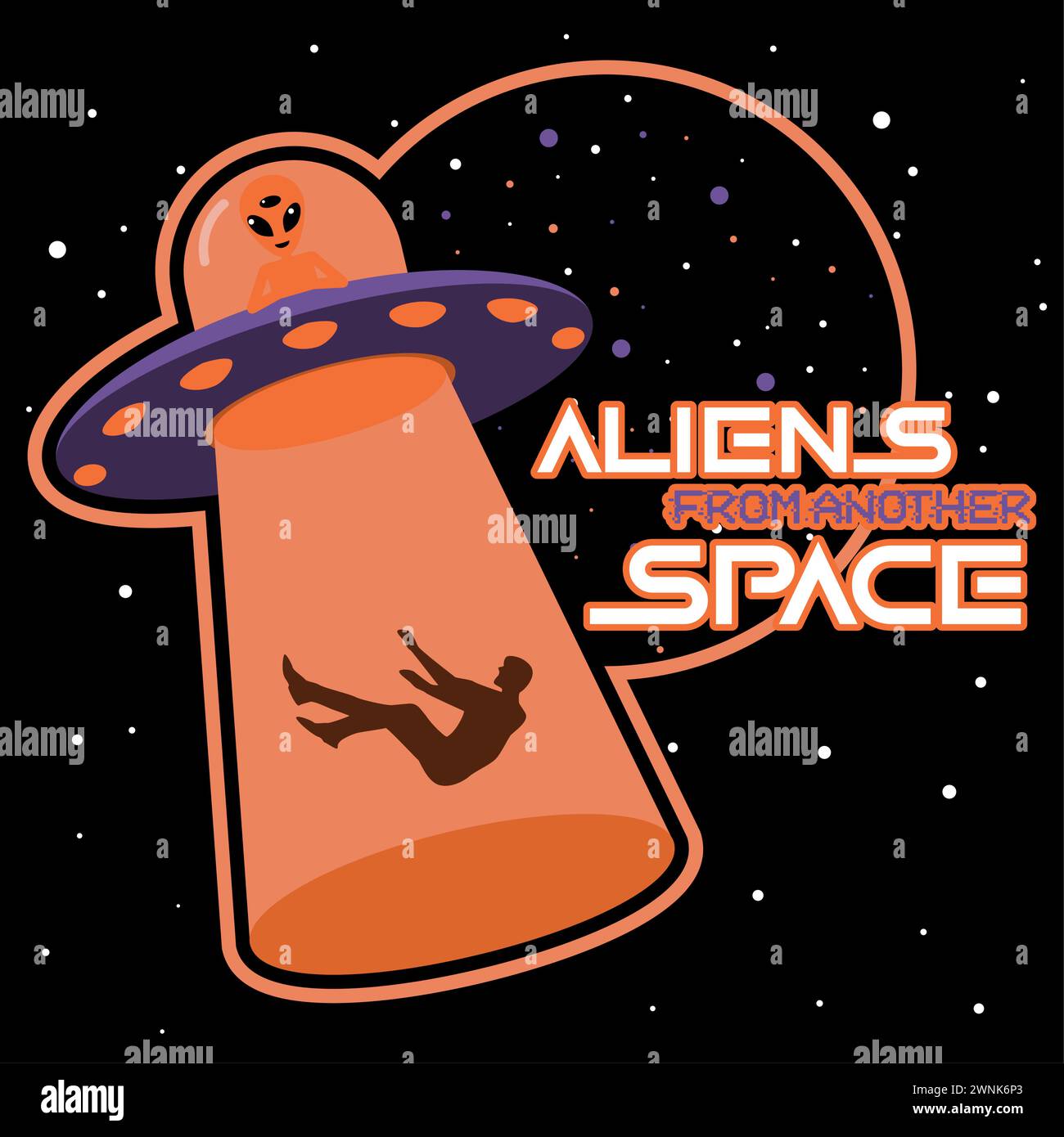 Sci fi ufo alien sticker Vector Stock Vector Image & Art - Alamy