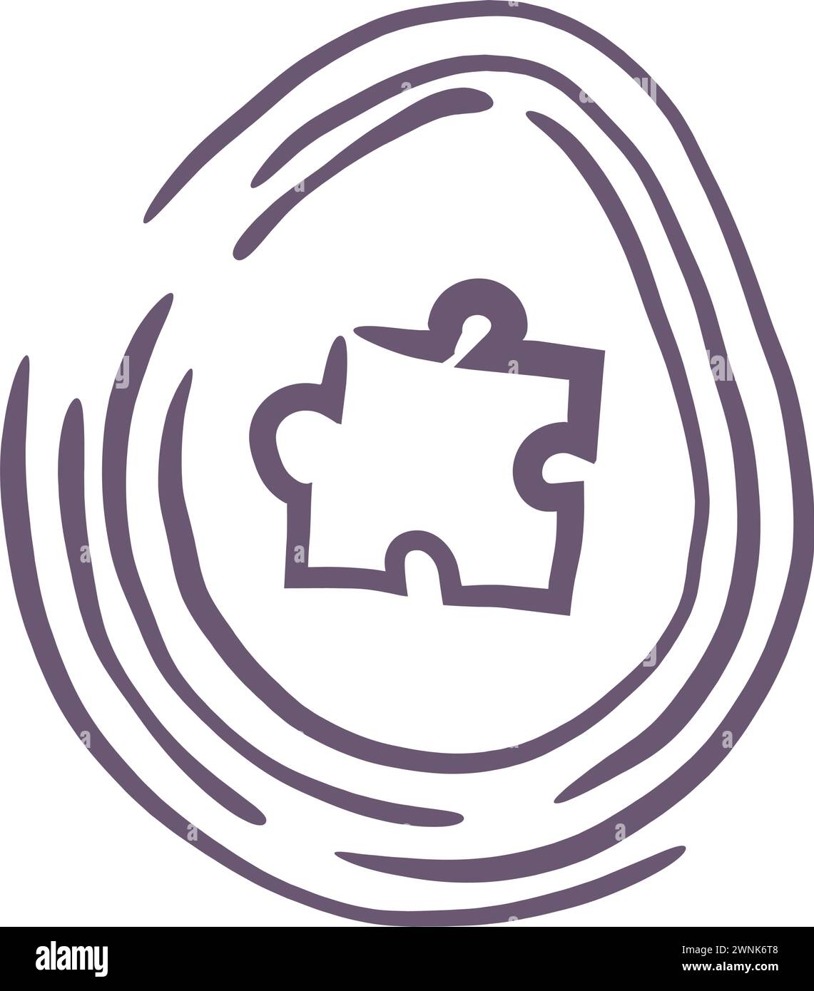 decorative stamp sketch icon Hand Draw Vector Stock Vector Image & Art ...