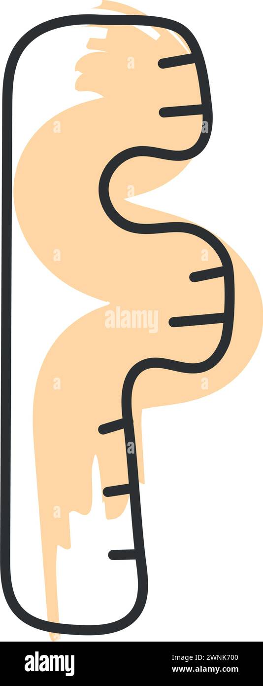 Alphabet letter sketch icon Hand Draw Vector Stock Vector Image & Art ...