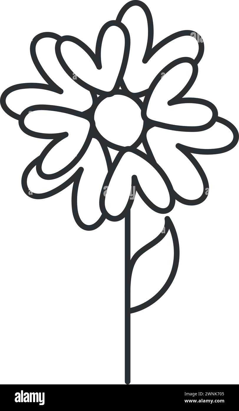 Flower sketch icon Hand Draw Vector Stock Vector Image & Art - Alamy