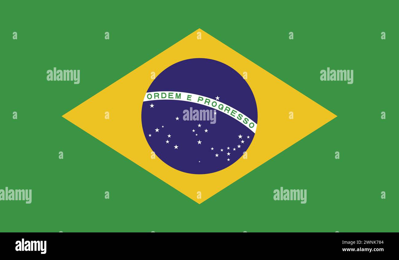 National Flag of Brazil | Background Image, Brazil sign Stock Vector ...