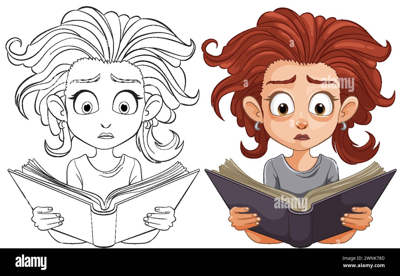 Female readers Stock Vector Images - Alamy