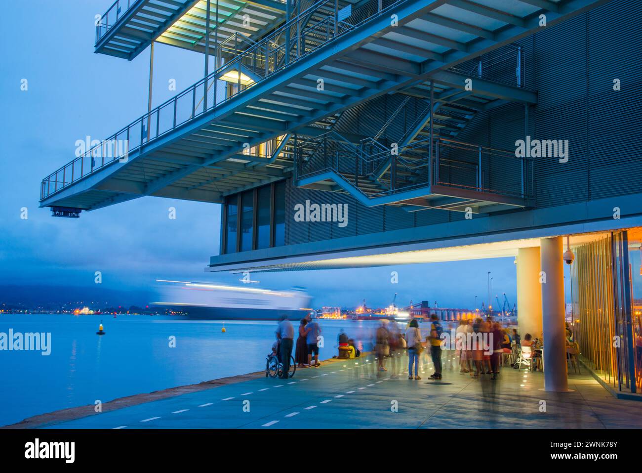 Botin Center, night view. Santander, Spain Stock Photo - Alamy