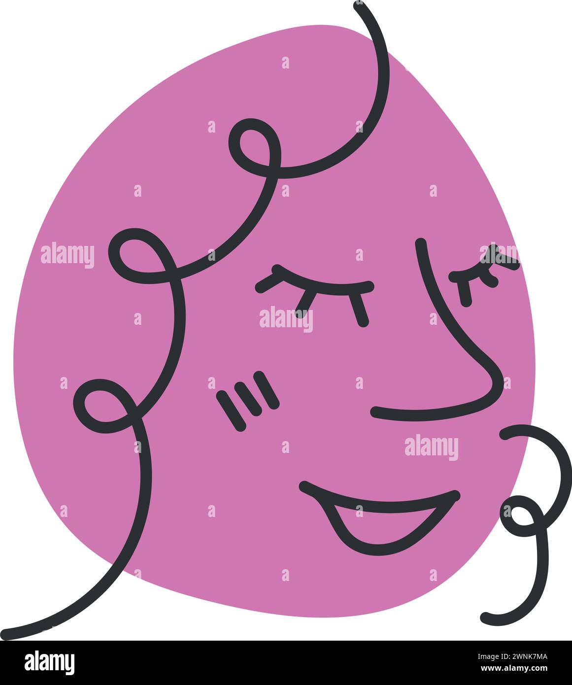 Freehand drawn cartoon female symbol hi-res stock photography and ...