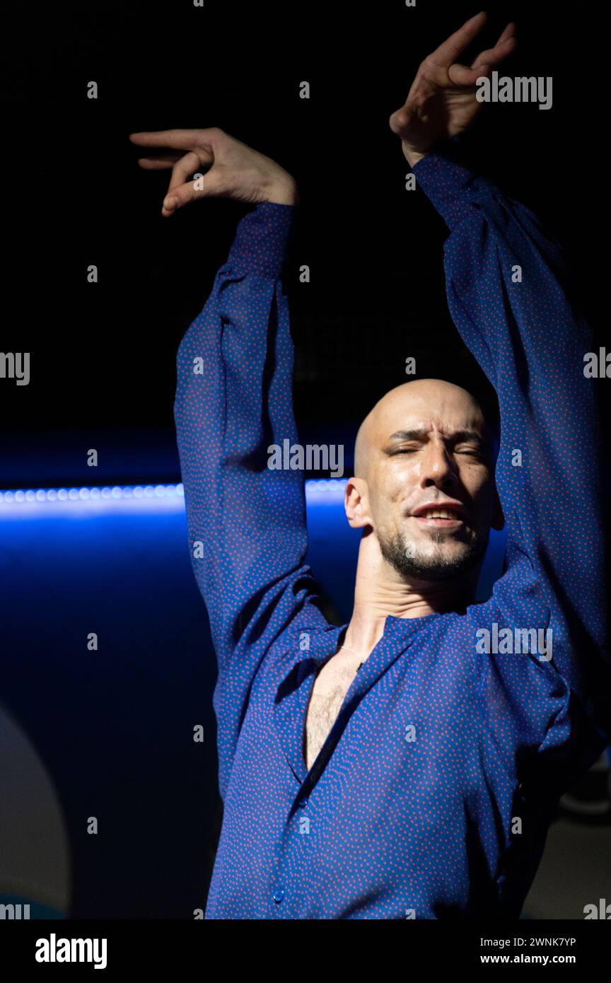 A Flamenco dance and music floor show at one of the Flamenco clubs in ...