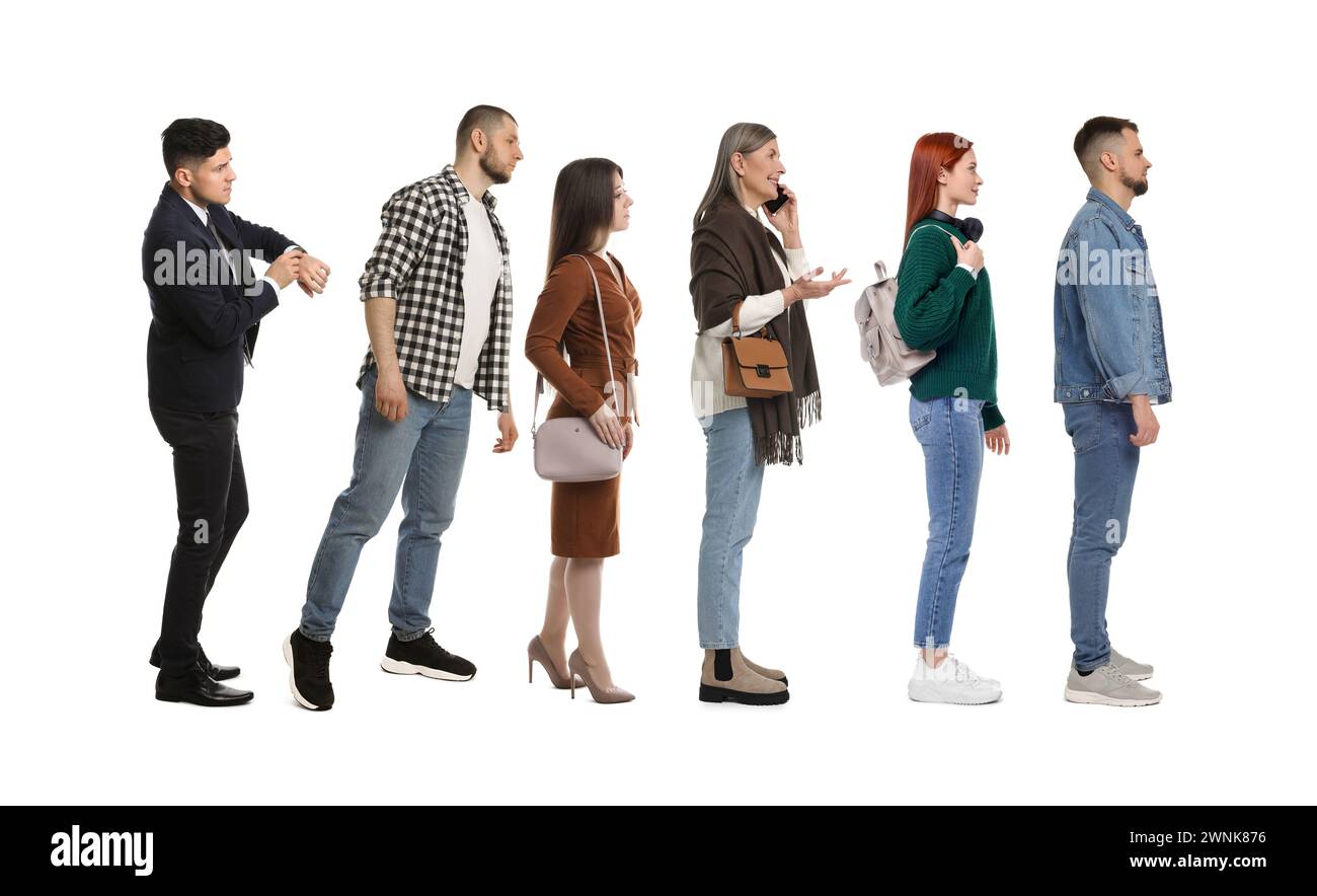 Customer queue Cut Out Stock Images & Pictures - Alamy