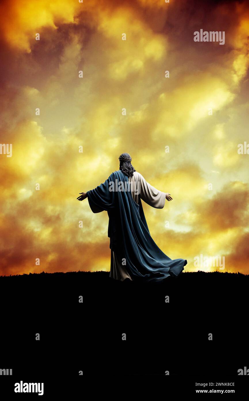 Jesus open arms hi-res stock photography and images - Alamy