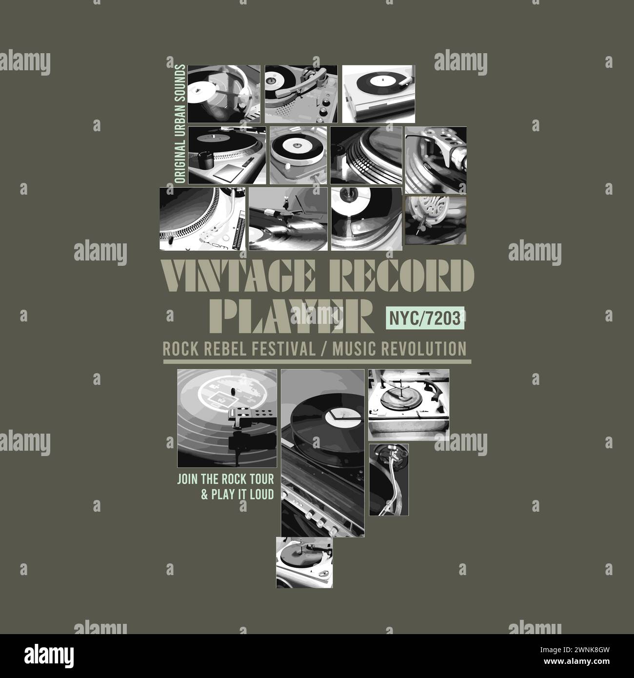 Old band t shirt Stock Vector Images - Alamy