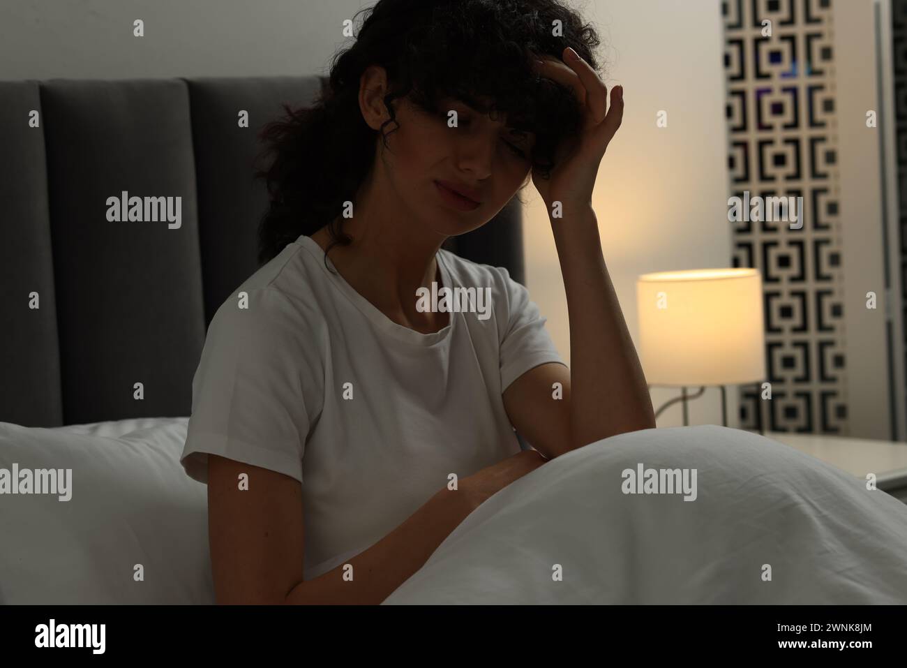 Young adult suffering from painful hi-res stock photography and images ...