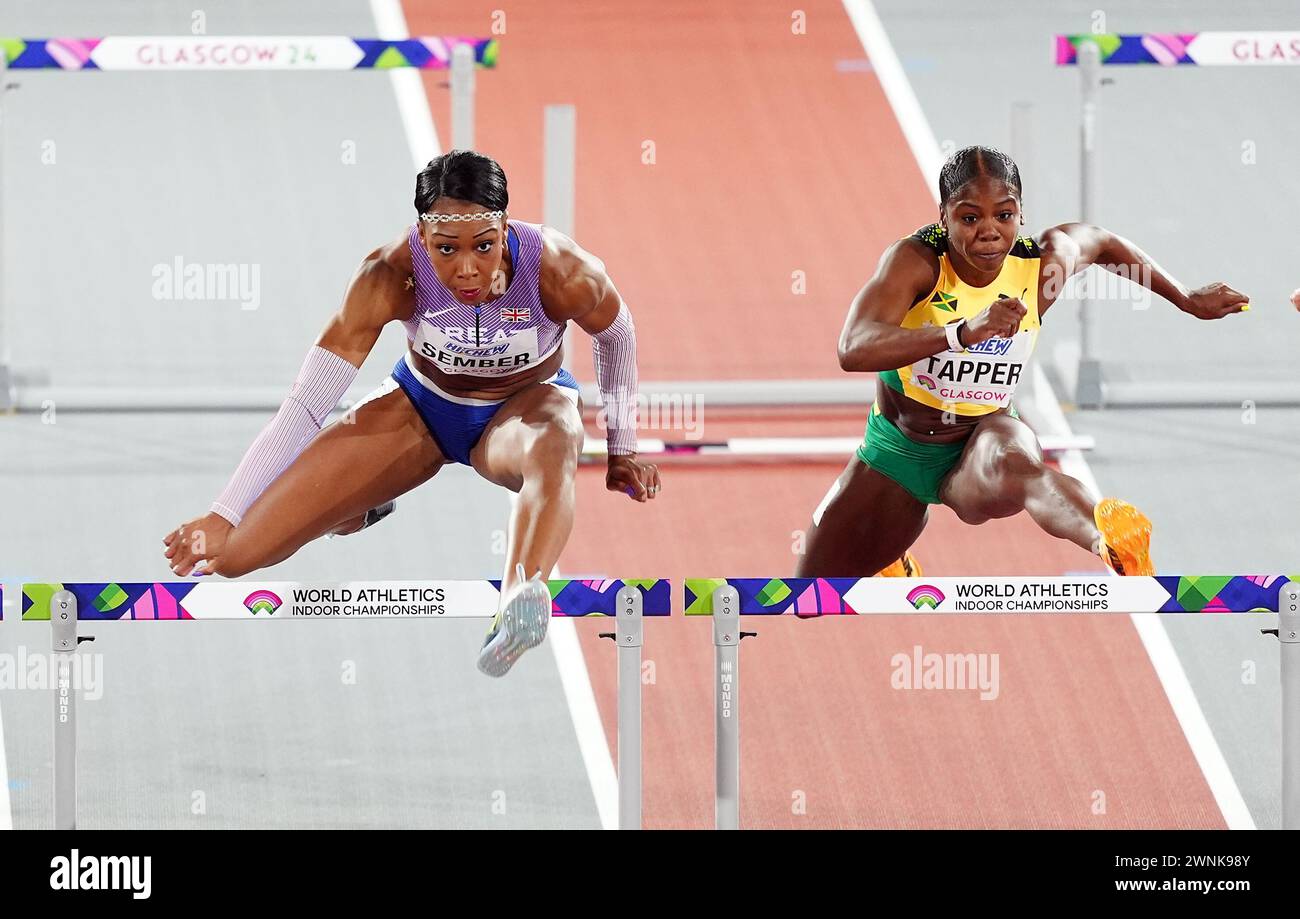 Great Britain's Cindy Sember in action in their Women's 60m Hurdles ...