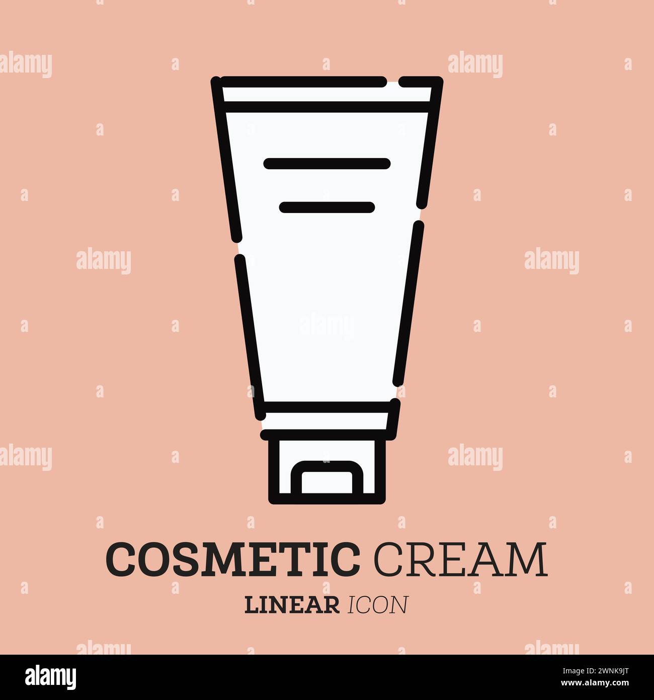 Woman skin cream beauty Stock Vector Images - Alamy