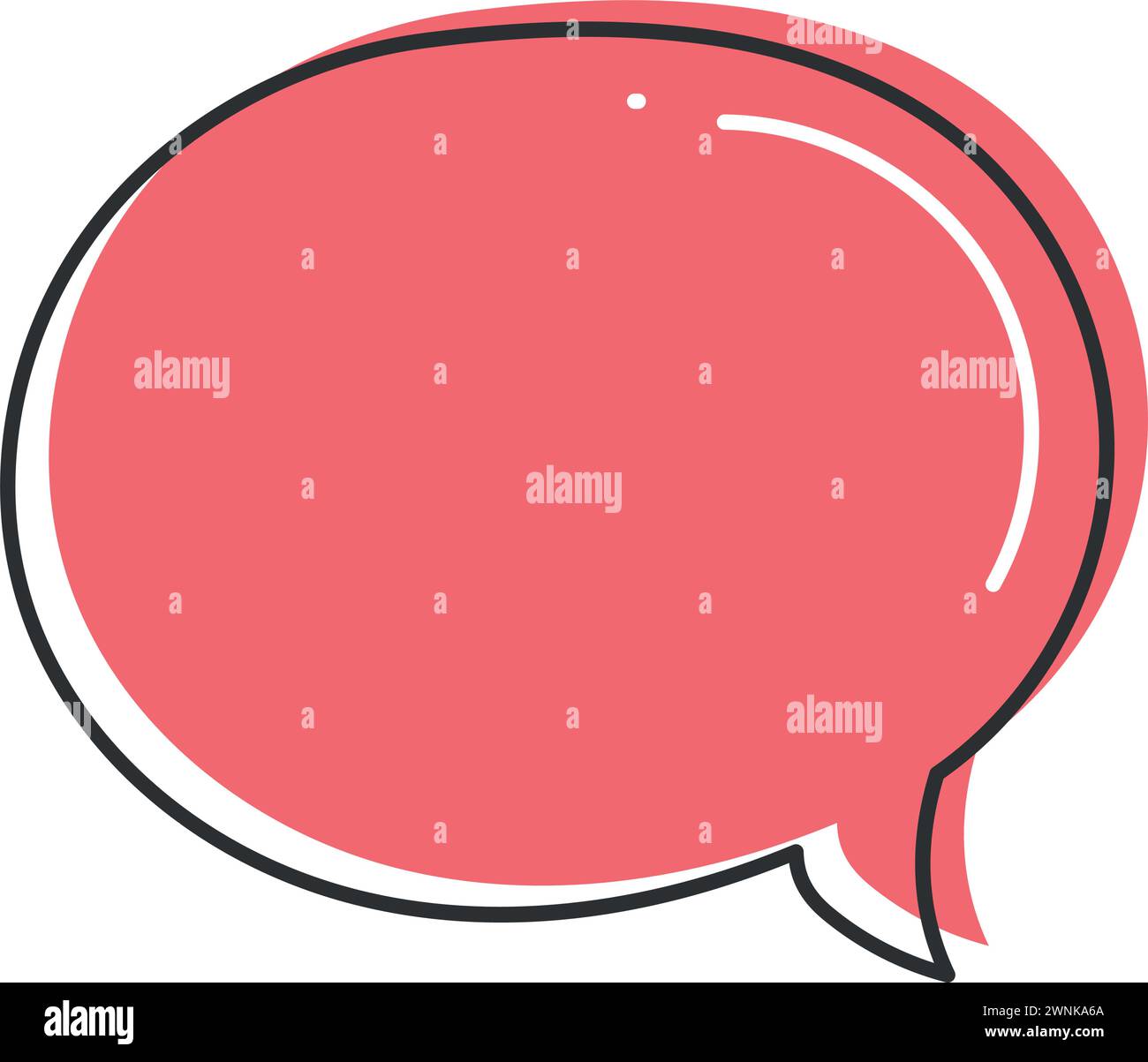 Comic bubble chat sketch icon Hand Draw Vector Stock Vector Image & Art ...
