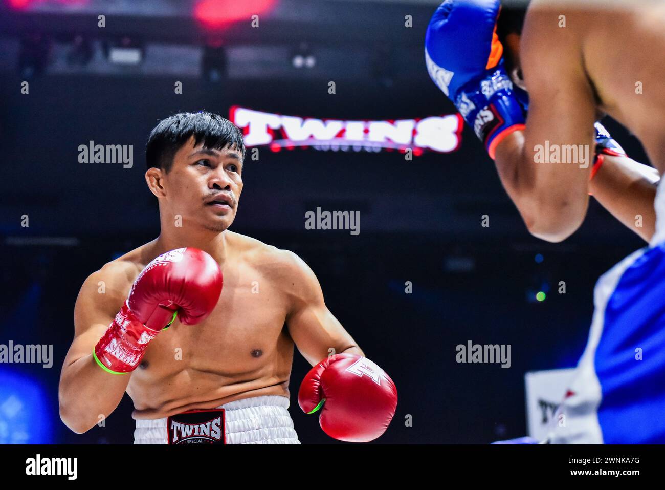 Bangkok, Thailand. 02nd Mar, 2024. Yuttapong Tongdee (L) and Thanachai Khamoon are seen in ...