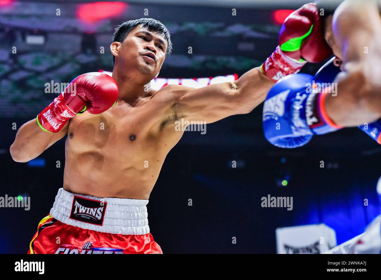 Bangkok, Thailand. 02nd Mar, 2024. Yuttapong Tongdee (L) and Thanachai Khamoon are seen in ...