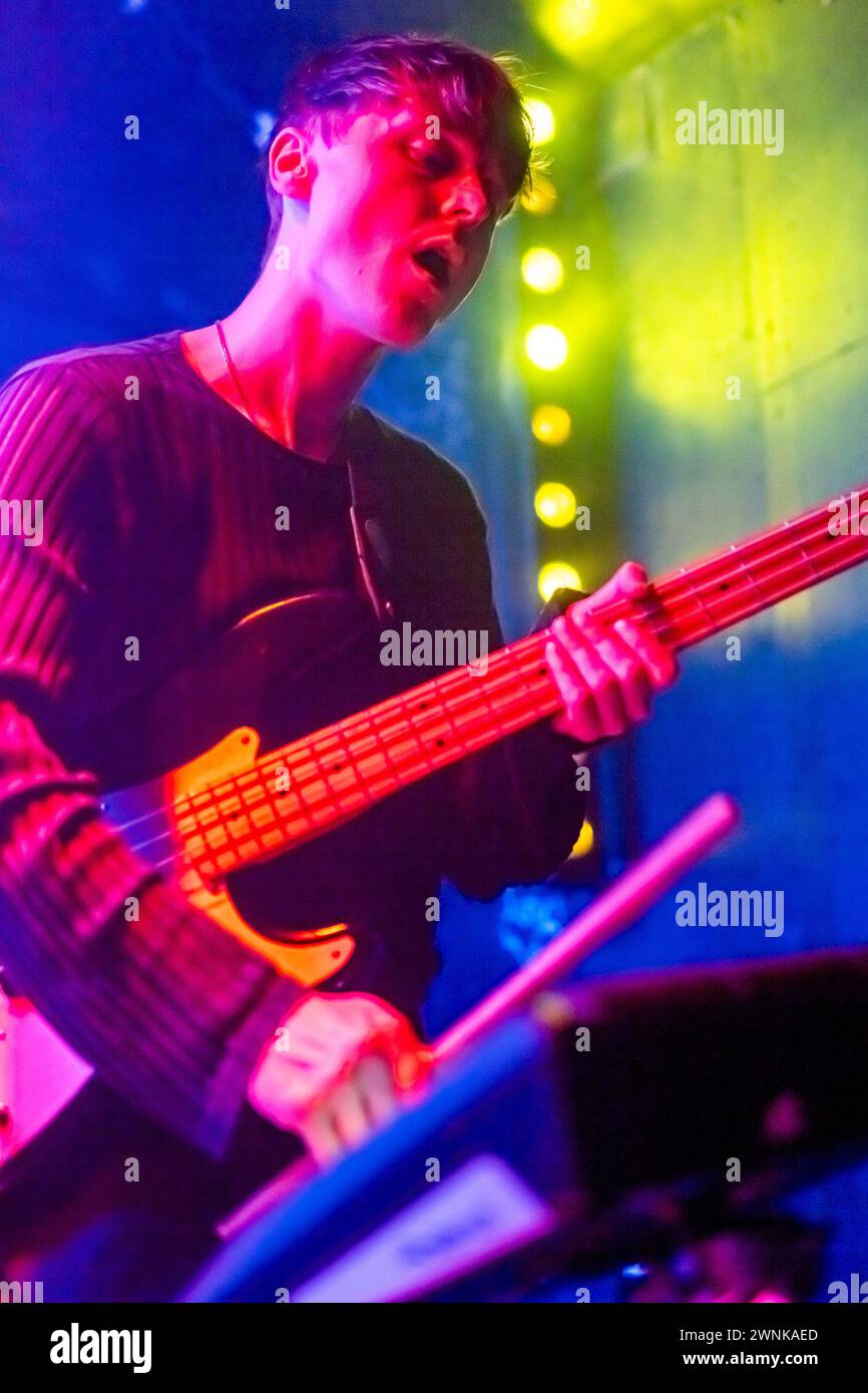 Edinburgh, Scotland. Sat 2 March 2024. English band Talk Show onstage ...