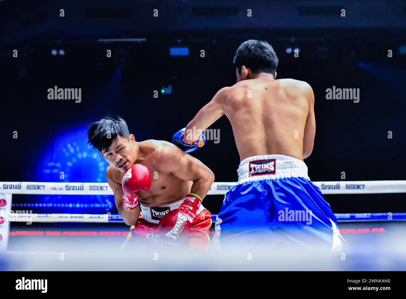 Bangkok, Thailand. 02nd Mar, 2024. Yuttapong Tongdee (L) and Thanachai Khamoon are seen in ...