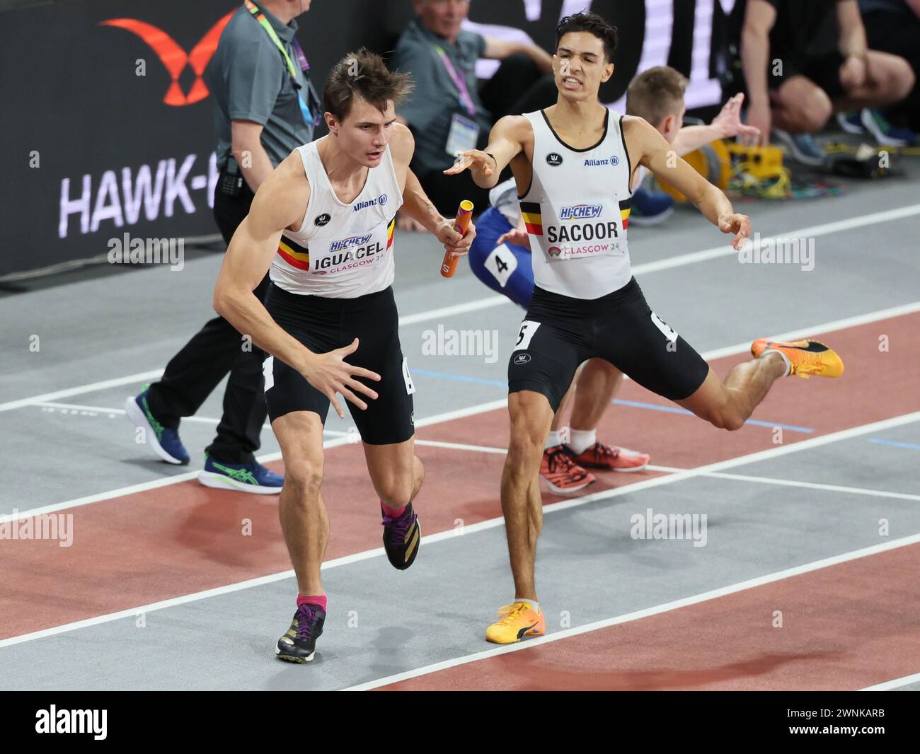 Glasgow, UK. 03rd Mar, 2024. Belgian Christian Iguacel and Belgian ...
