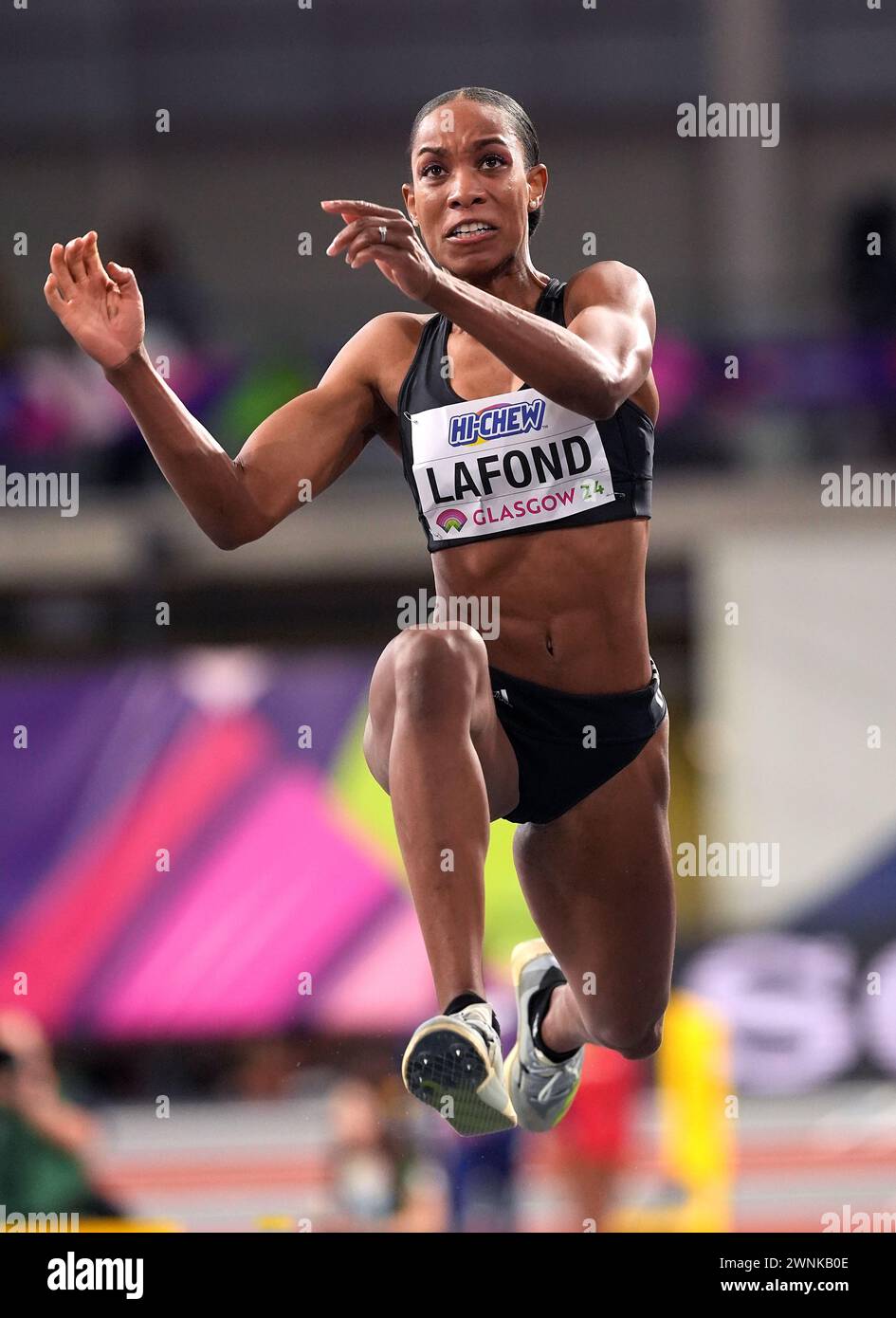 Commonwealth of Dominica's Thea LaFond in action in the Women's Triple ...