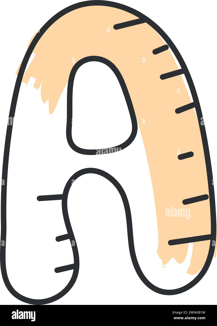 Alphabet letter sketch icon Hand Draw Vector Stock Vector Image & Art ...