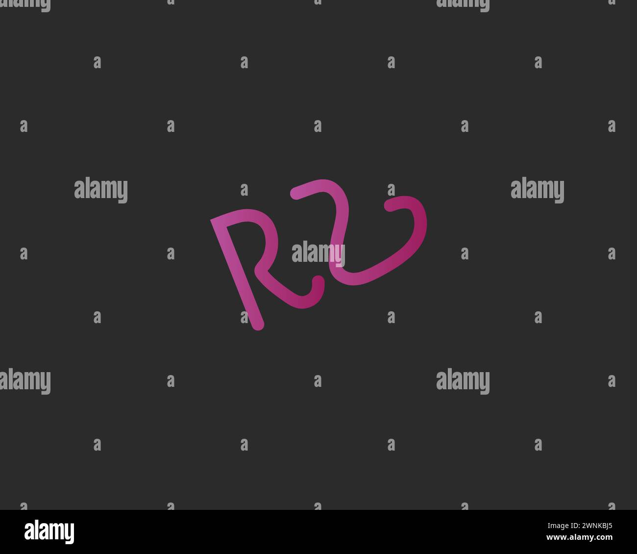 creative letter RZ logo design vector template Stock Vector Image & Art ...