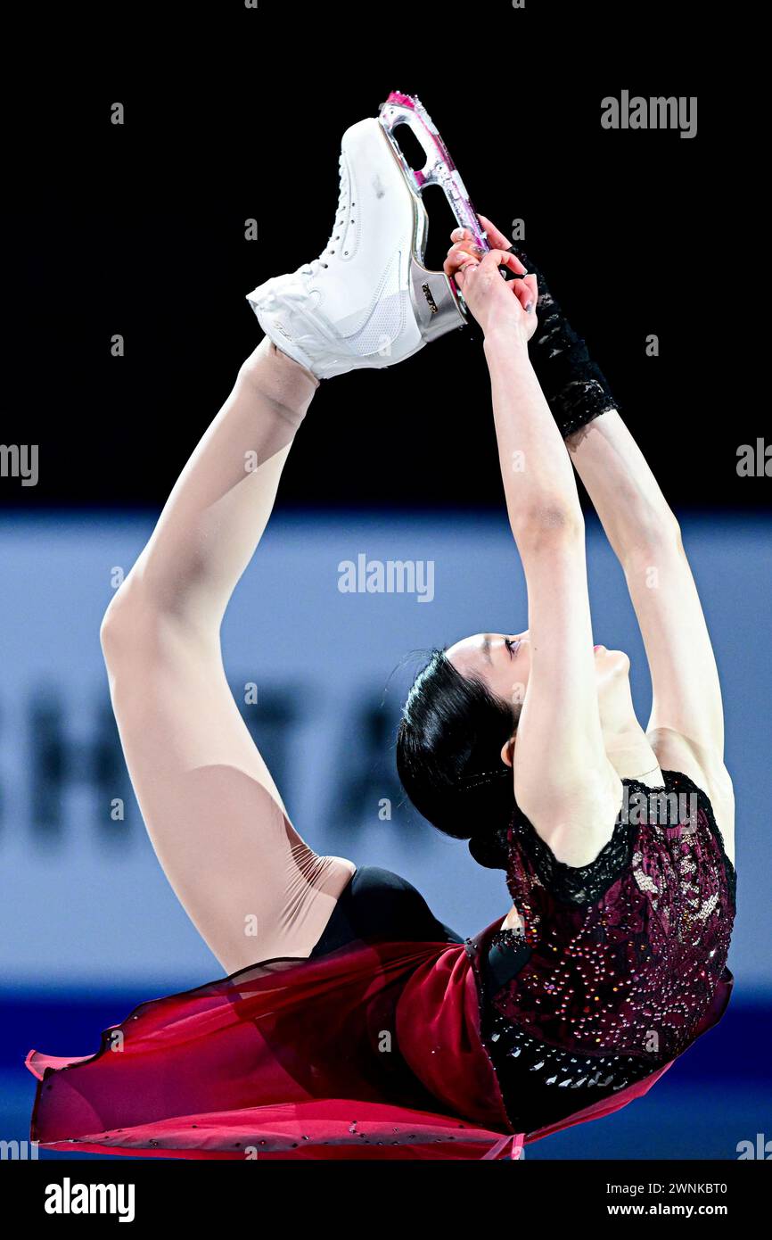 Jia SHIN (KOR), during Exhibition Gala, at the ISU World Junior Figure ...