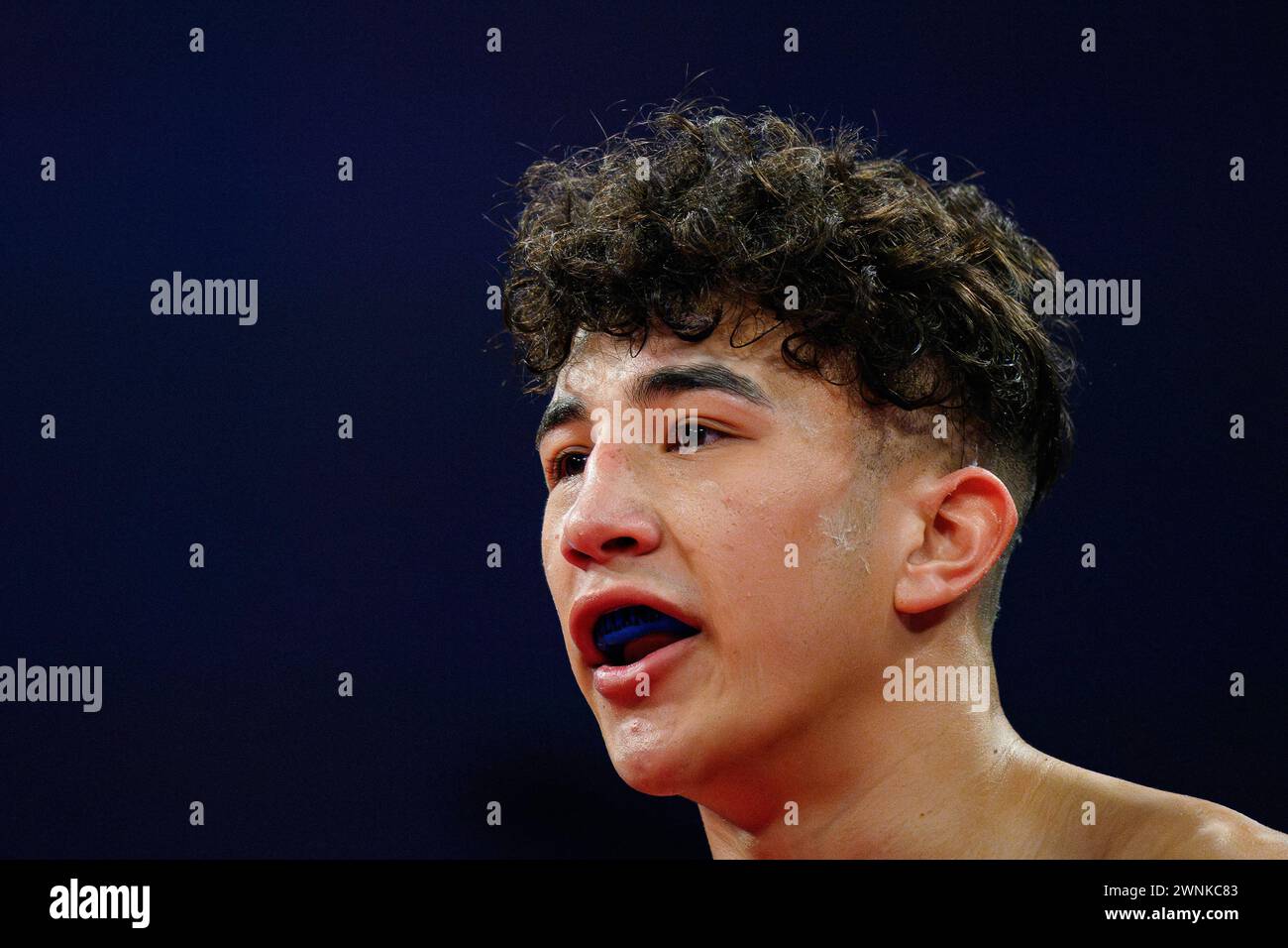 LONDON, UNITED KINGDOM. 01 Mar, 2024. Tom Welland vs Esteban - Featherweight bout during ...