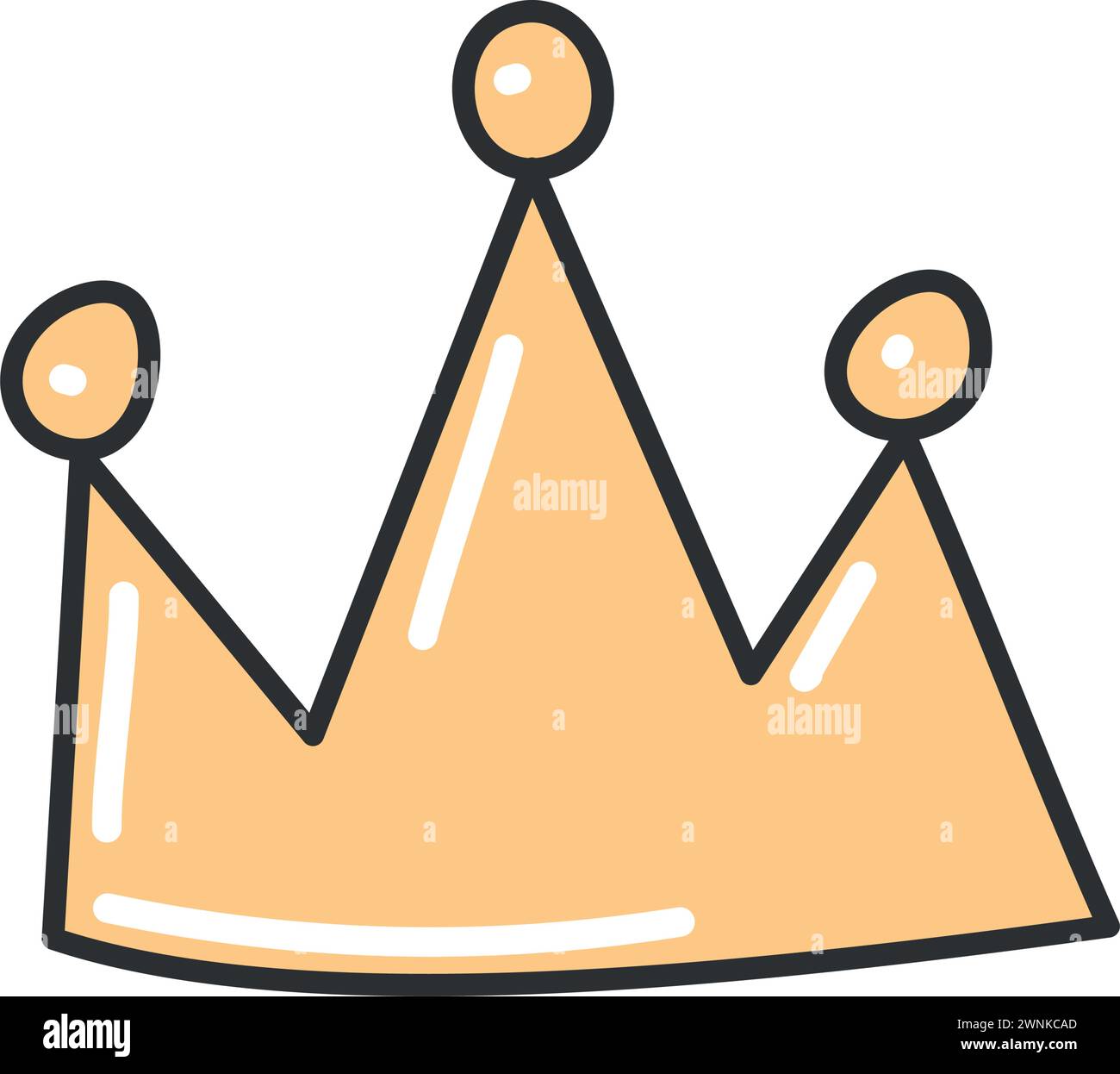 Pencil drawing of crown Cut Out Stock Images & Pictures - Alamy