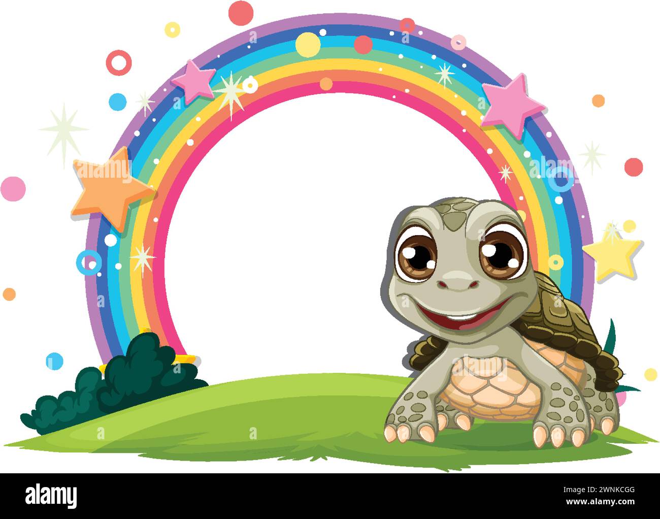 The turtle is sitting Stock Vector Images - Alamy