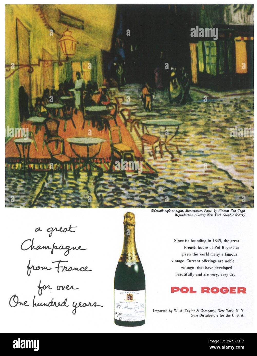 Champagne vintage ad hi-res stock photography and images - Alamy