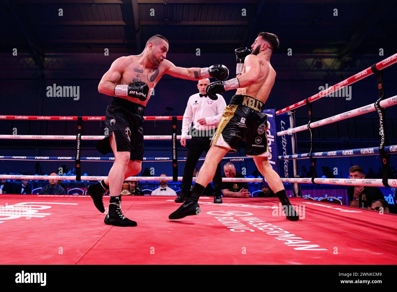 Ryan Kelly vs Ioan Alexandru Lutic - Middleweight bout during Wasserman ...