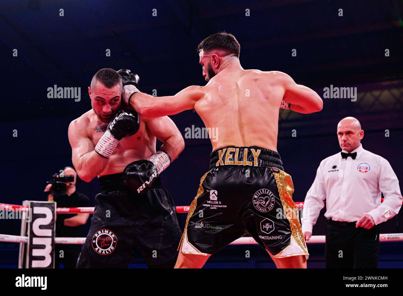 Ryan Kelly vs Ioan Alexandru Lutic - Middleweight bout during Wasserman ...
