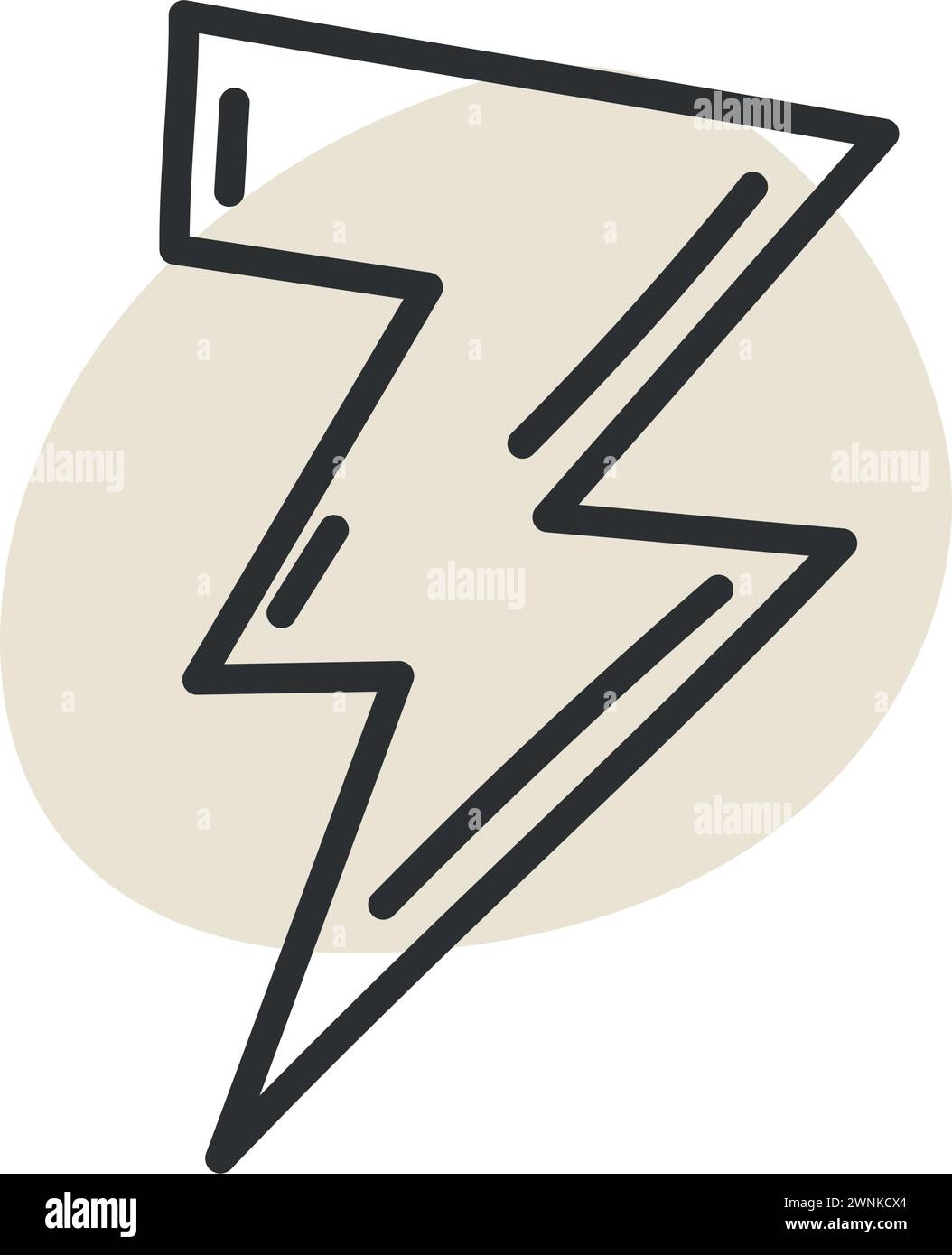 thunderbolt sketch icon Hand Draw Vector Stock Vector Image & Art - Alamy
