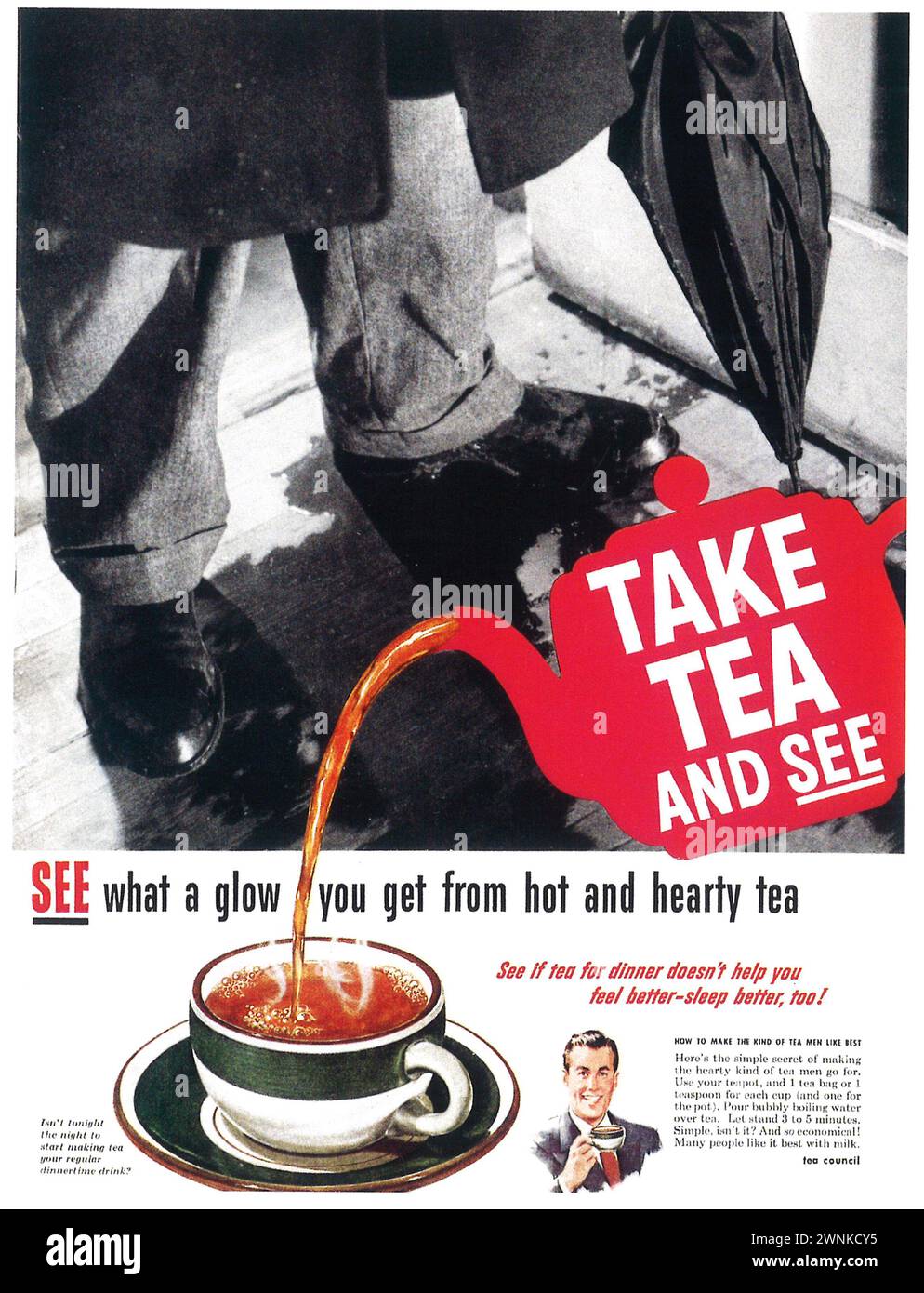 Old tea adverts hi-res stock photography and images - Alamy