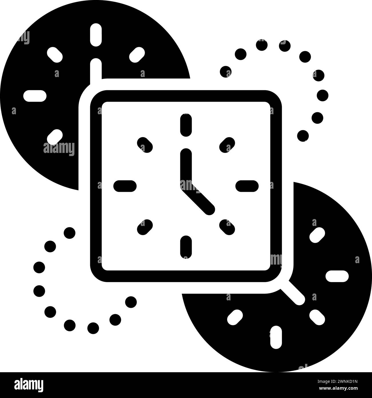 Clocks vector vectors Black and White Stock Photos & Images - Alamy