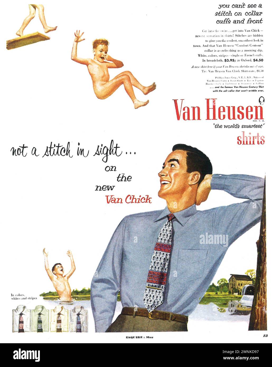 Van heusen 1950s hi-res stock photography and images - Alamy
