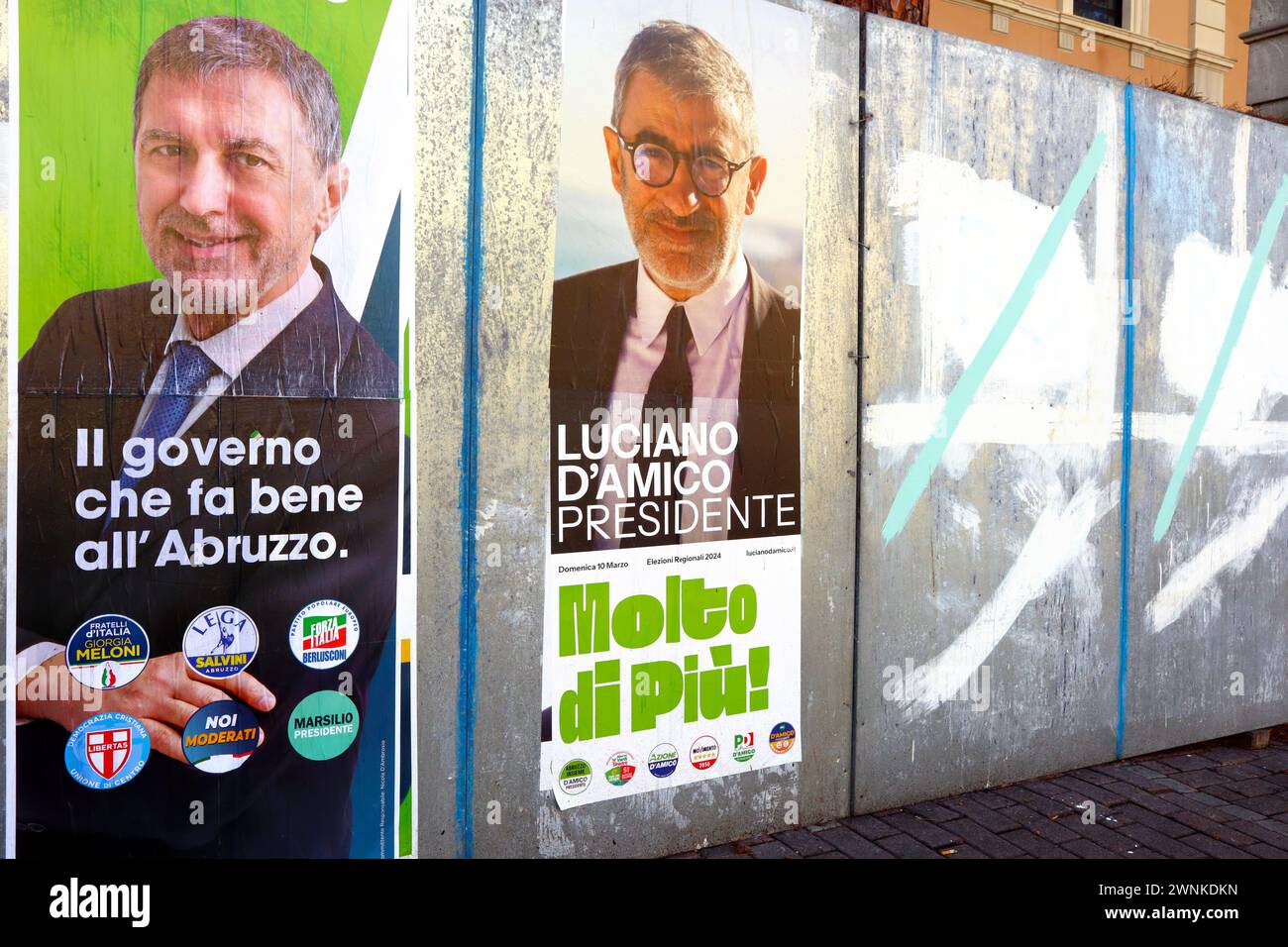 Abruzzo, Italy: Election Wall Posters for the ABRUZZO Regional ...