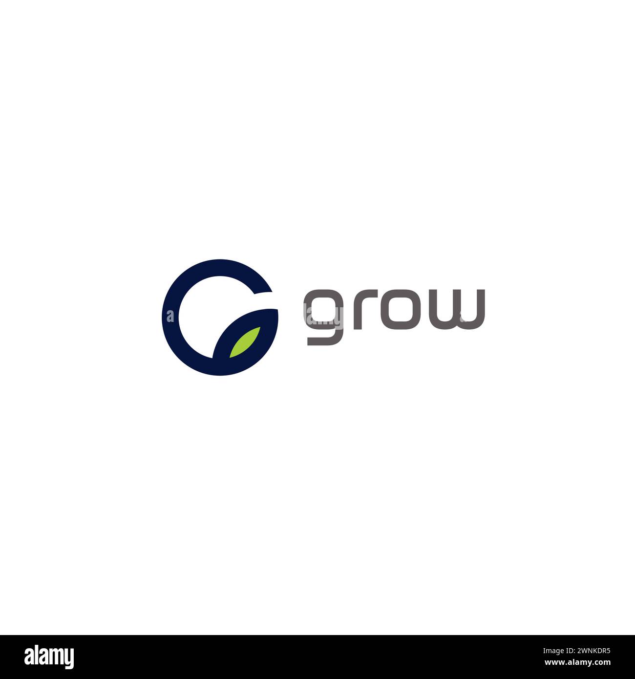 G Leaf Grow Logo. Letter G Nature Vector Illustration Stock Vector ...