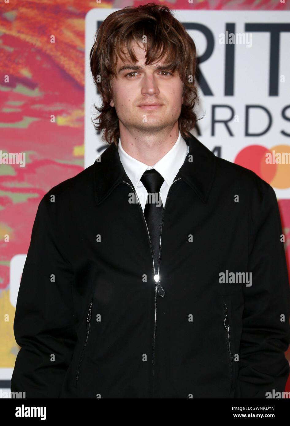 London, UK. 02nd Mar, 2024. Actor Joe Keery attends the BRIT Awards 2024 at The O2 Arena in ...
