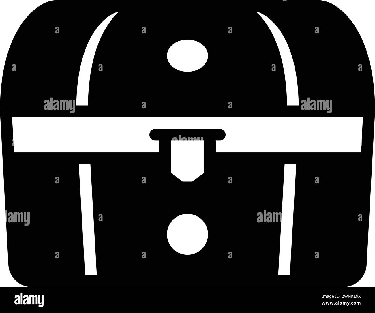 Treasure chest icon Black and White Stock Photos & Images - Alamy