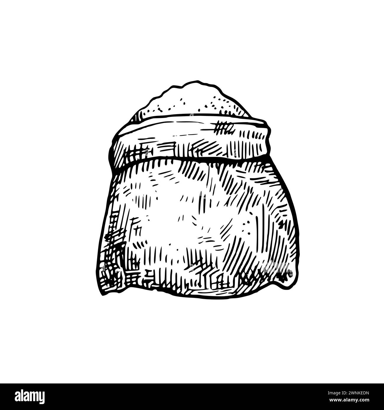 Rice Bag Clipart Black And White